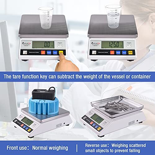 SurmountWay High Precision Scale 10kg x 0.1g Accurate Digtal Laboratory ...