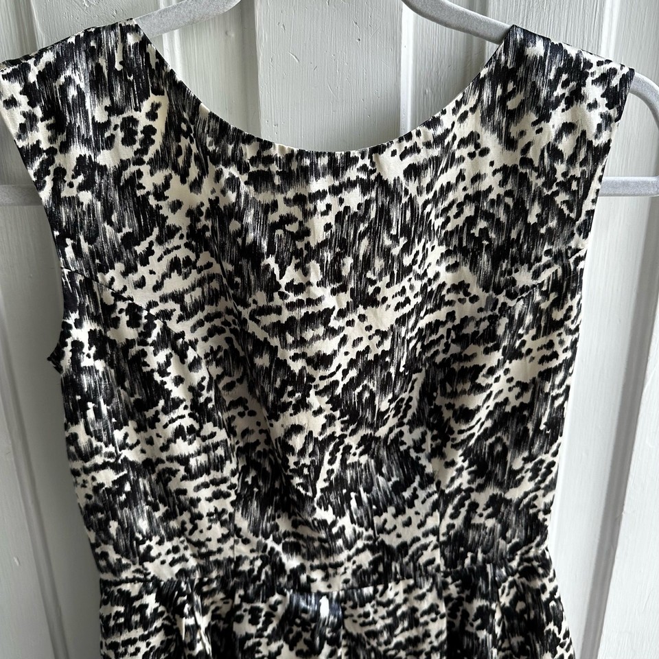 Robe fourreau sans manches en soie imprimé animal Shoshanna | eBay