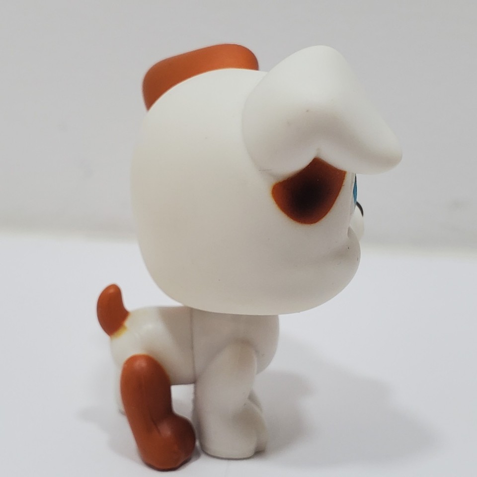 2005 Hasbro Littlest Pet Shop LPS #151 White Jack Russell Dog Blue Eyes ...