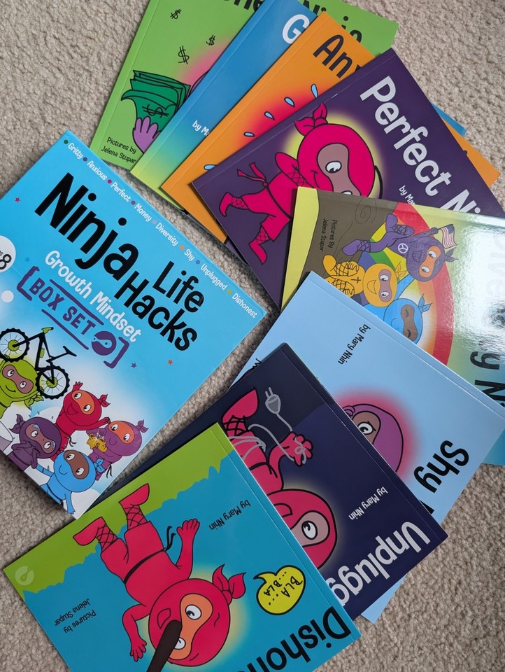 Ninja Life Hacks Growth Mindset 8 Book Box Set - Paperback, by Mary ...