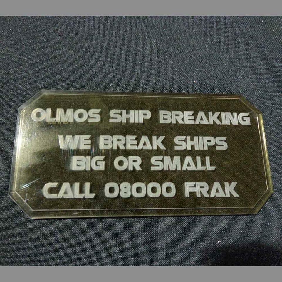 TTCombat SFU026 Sign G (Olmos Ship Breaking) Terrain Accessory ...