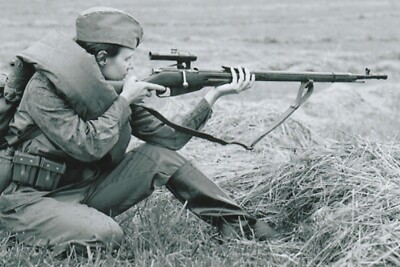 German WW II Photo --- Russian Female Sniper. | eBay