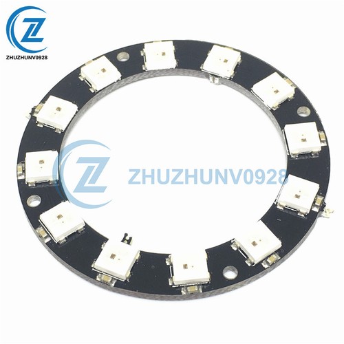 WS2812 12-Bit 5050 RGB LED Ring Round Decoration Bulb Perfect for ...