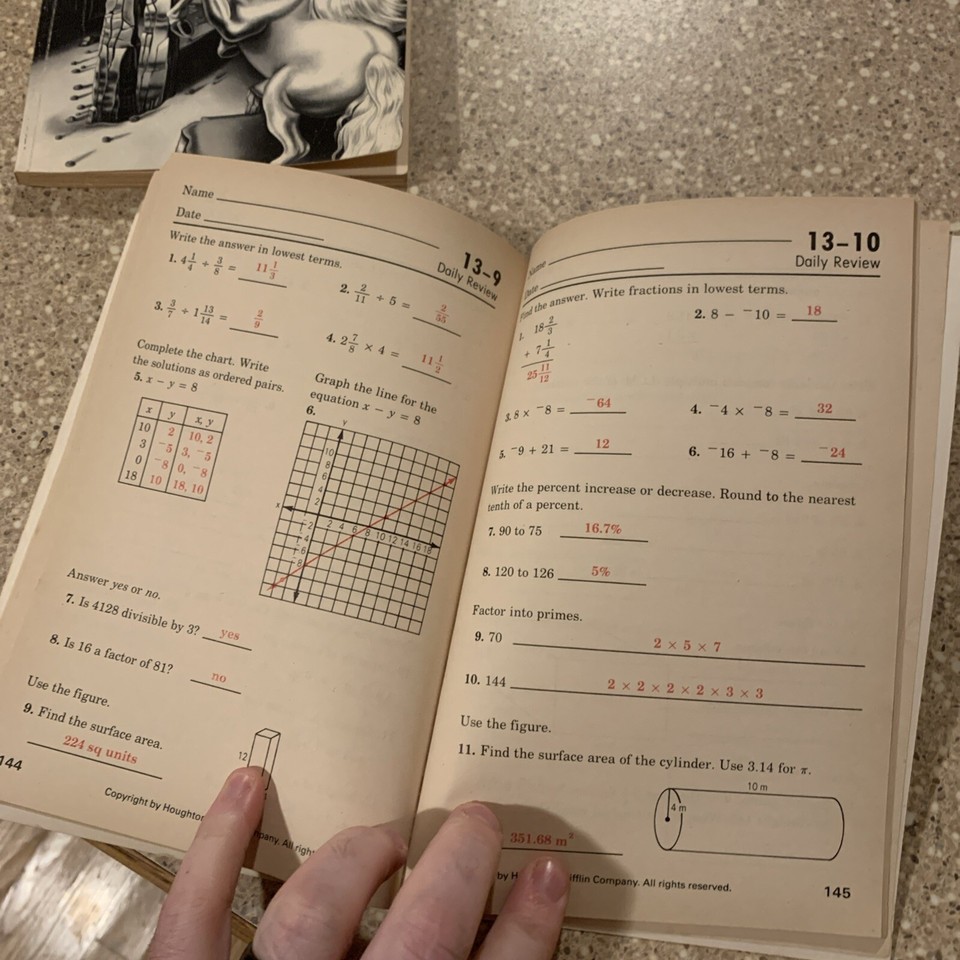 Vintage - Houghton Mifflin Mathematics - Grade 7 Daily Review Student ...