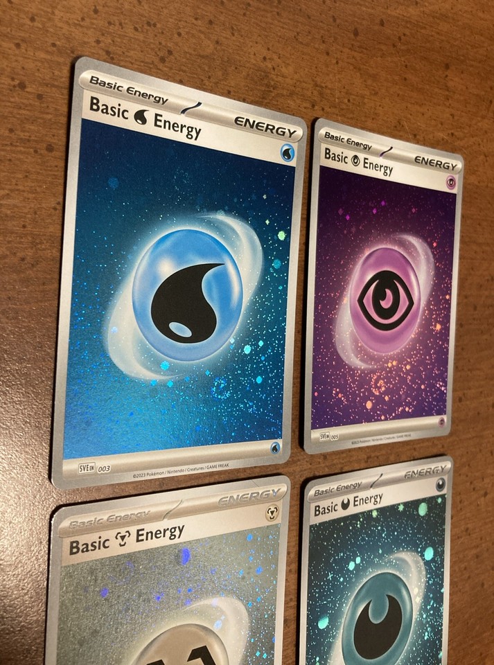 Pokémon TCG Card Lot Holo Basic Energy Scarlet & Violet Energy SVE EN ...