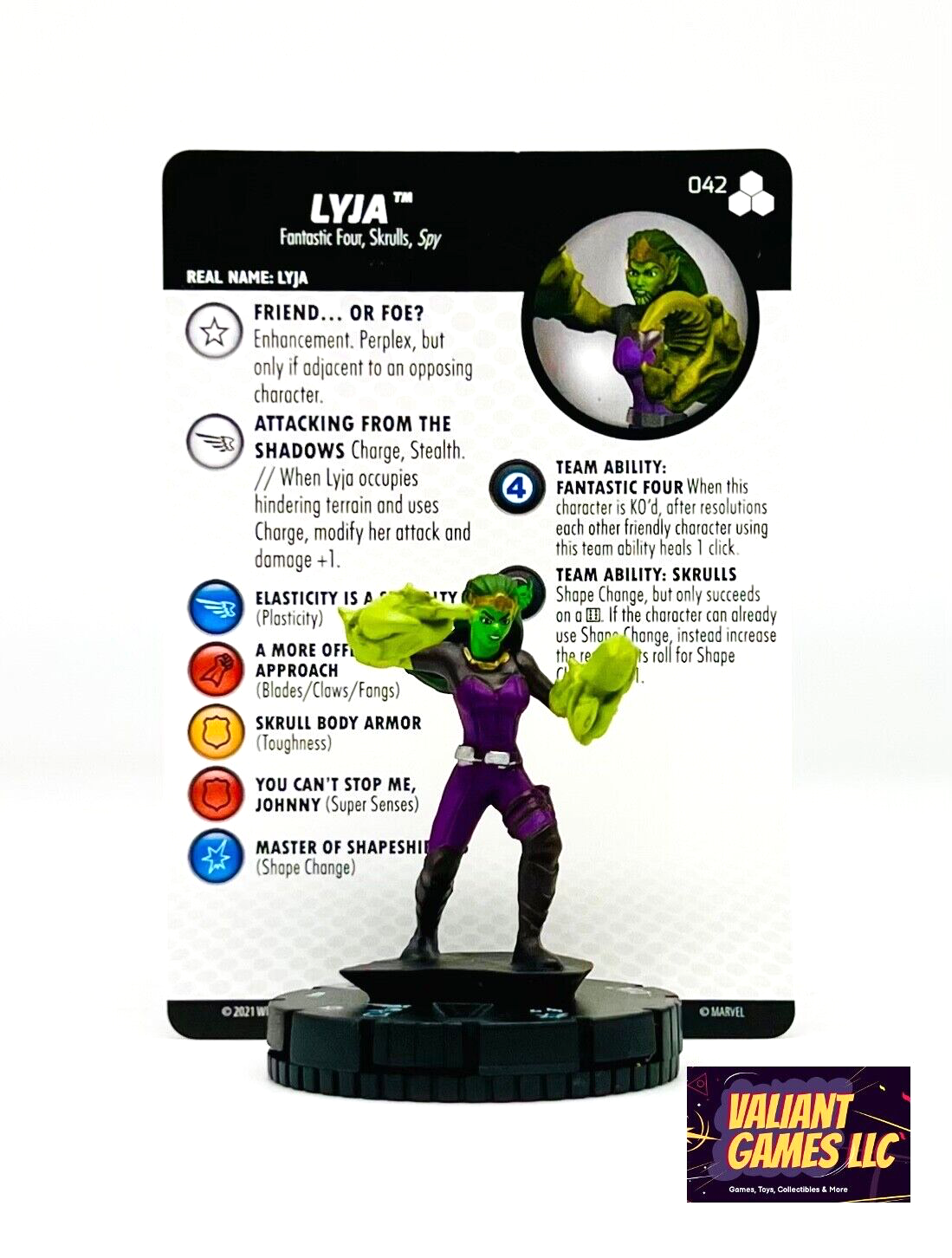 Marvel Heroclix Lyja #042 w/ Card Fantastic Four Future Foundations | eBay