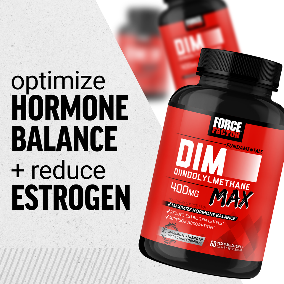 FORCE FACTOR DIM Max, DIM Supplement for Men to Support Hormone Balance ...