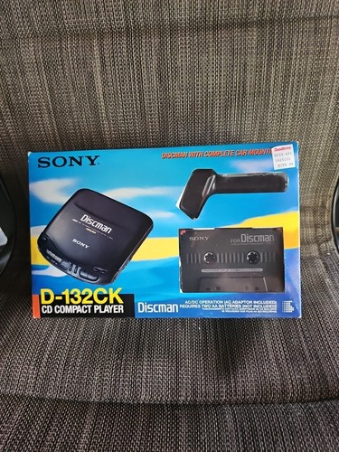 Sony Discman CD Player D-132CK With Complete Car Mounting Kit - BRAND ...