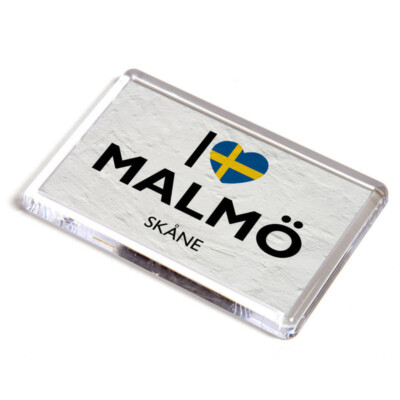 FRIDGE MAGNET - I Love Malmo, Skane - Sweden | eBay UK