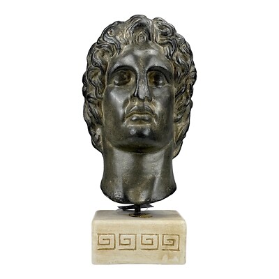 Alexander the Great Macedonian King Bust Moldano Hard Plaster Statue ...