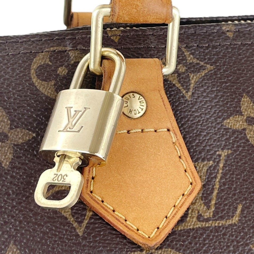 Louis Vuitton Monogram Speedy 30 Leather Fabric Brown Handbag 3983 | eBay