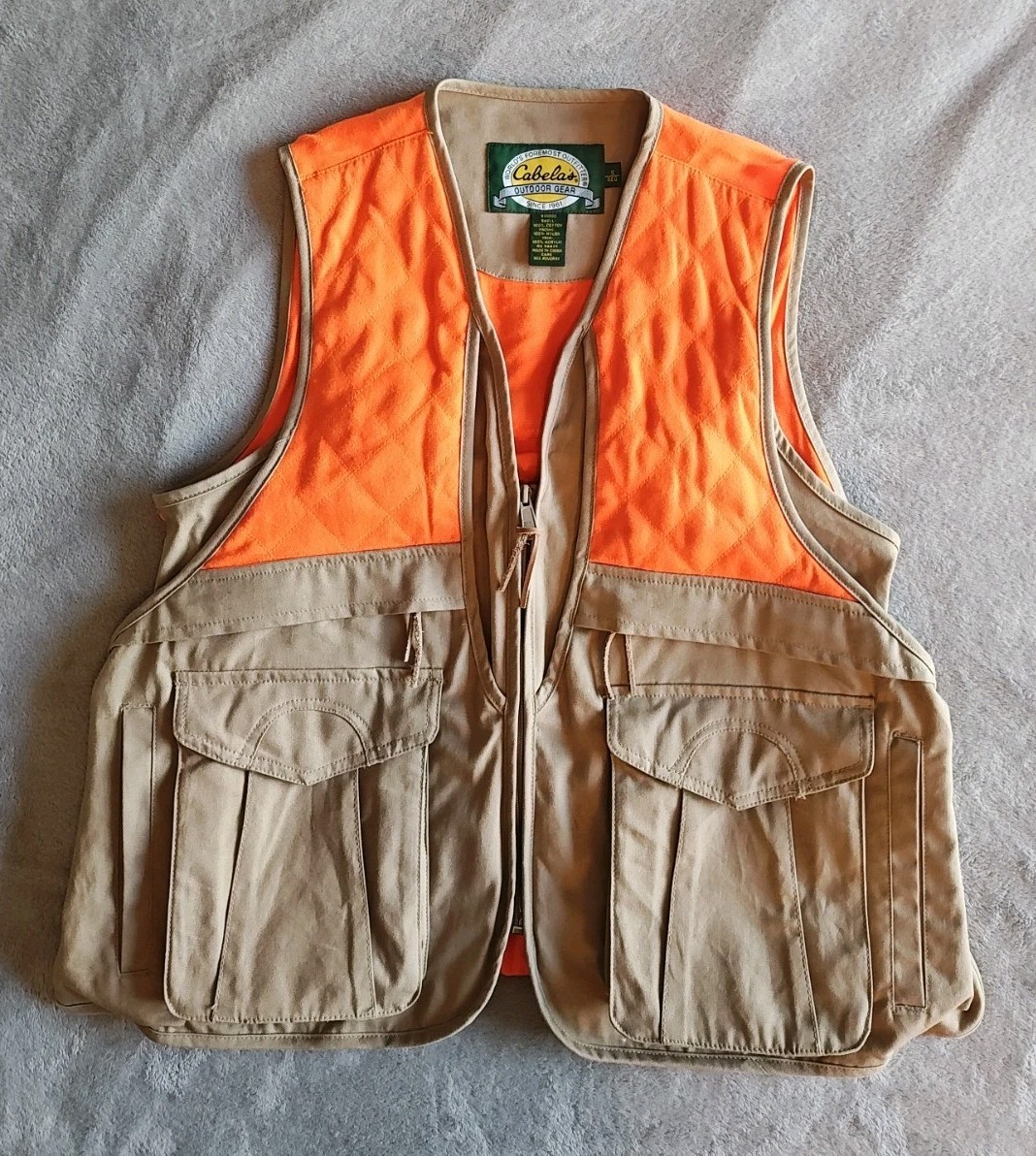 Cabela’s Upland Game Pouch Small Men Hunting Vest Desert Tan Blaze ...