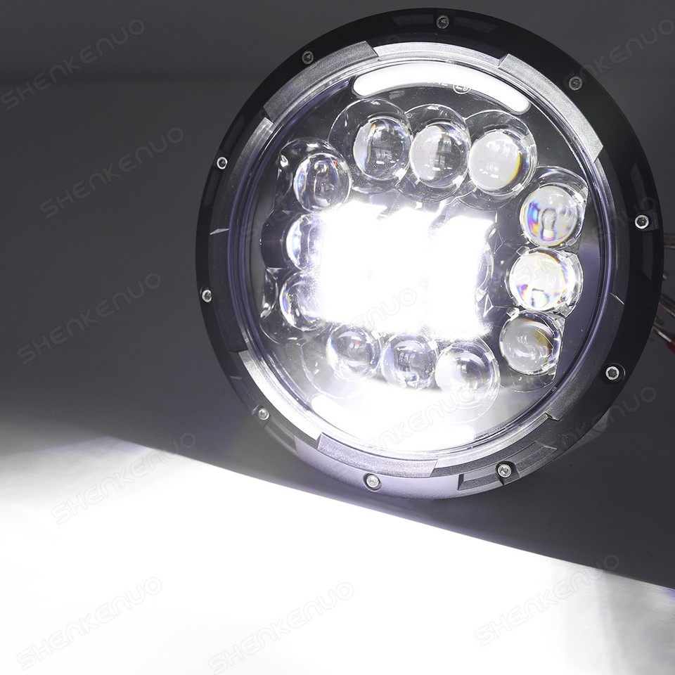 For 1986-1995 Suzuki Samurai 7inch Round DRL LED Headlights Hi/Lo ...