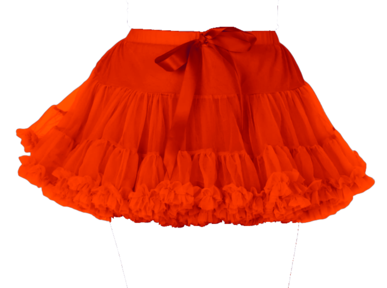 Red TUTU Skirt Thick Dance Ladies Girls Bow Luxury Fancy Dress Costume ...