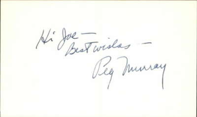 Peg Murray Actress Another World Signed 3" x 5" Index Card | eBay