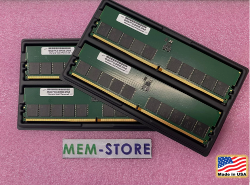 192GB (4X48GB) DDR5 4800MHZ PC5-38400 2Rx8 ECC UDIMM Compatible RAM ...