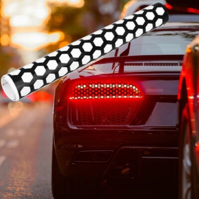 Car Rear Tail Light Cover Black Honeycomb Sticker Tail-lamp Decal ...