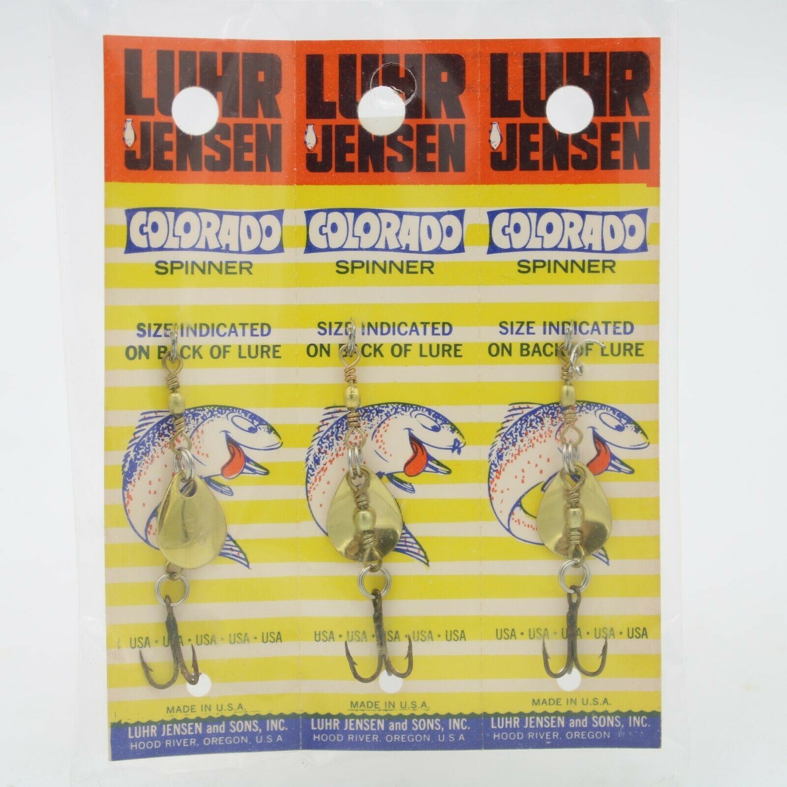 VTG Luhr Jensen Colorado Spinners Treble Fishing Hook Pick Your Sizes ...