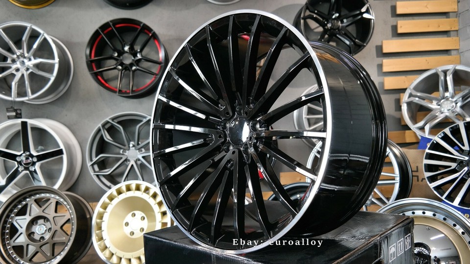 New 20 inch 5x112 AMG style multi spoke concave wheels for Mercedes E S ...