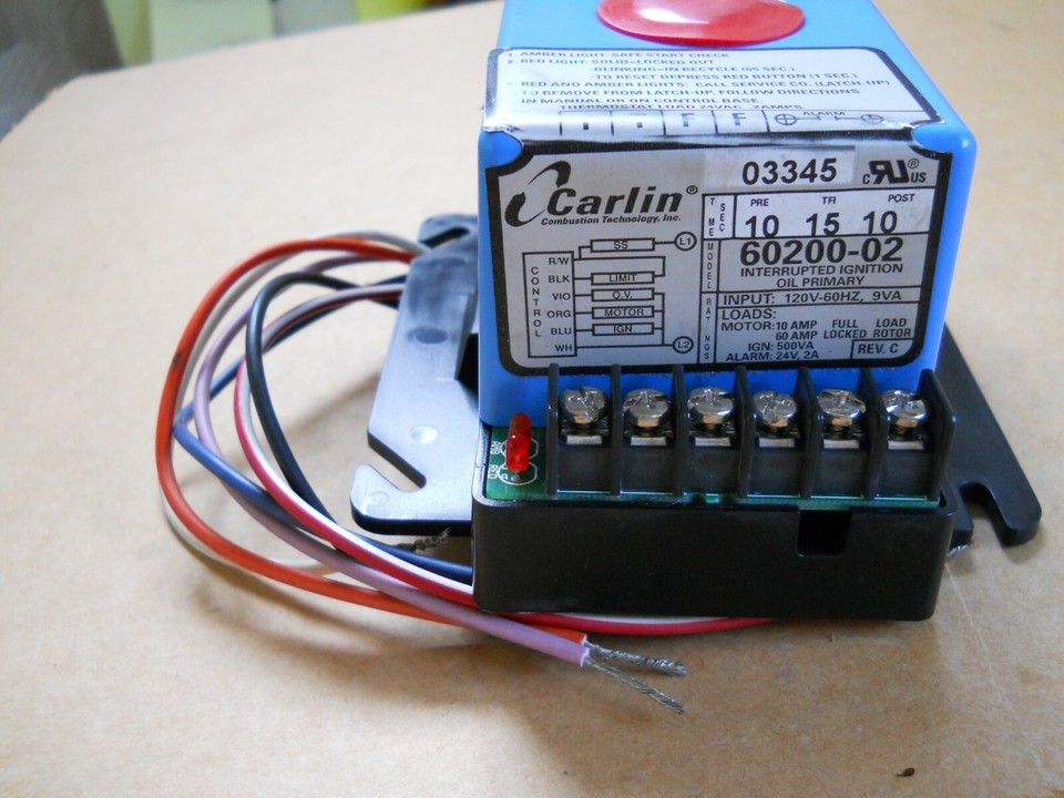 New Carlin 60200-02 OIL BURNER PRIMARY CONTROL OEM | eBay