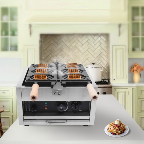 1400W Countertop Waffle Maker Honeycomb Shape Waffle Maker Holding 3 ...
