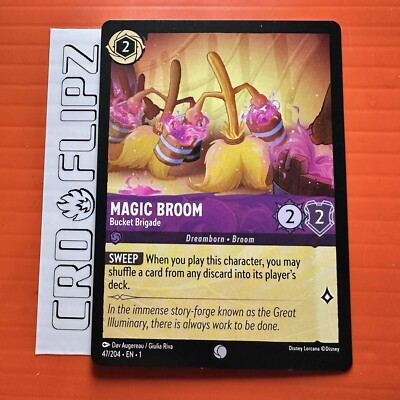 Magic Broom Bucket Brigade 47/204 Disney Lorcana Card | eBay