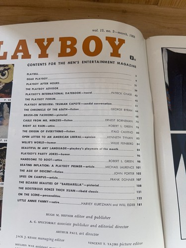 Playboy Magazine March 1968 Volume 15 Number 3 Centerfold Michelle ...