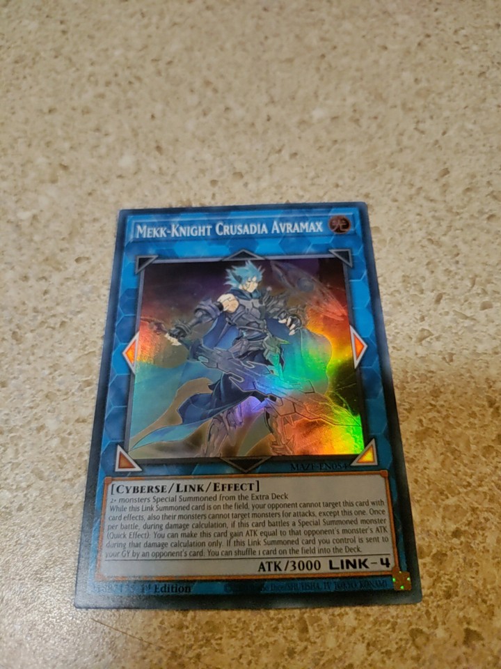 Mech-knight Crusadia Avramax *Super Rare* MAZE-EN054 1st Edition NM | eBay