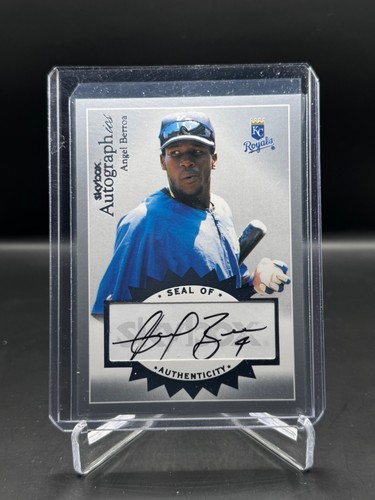 2004 SKYBOX AUTOGRAPHICS! ANGEL BERROA! ON-CARD CARD AUTO! #/100! KC ...