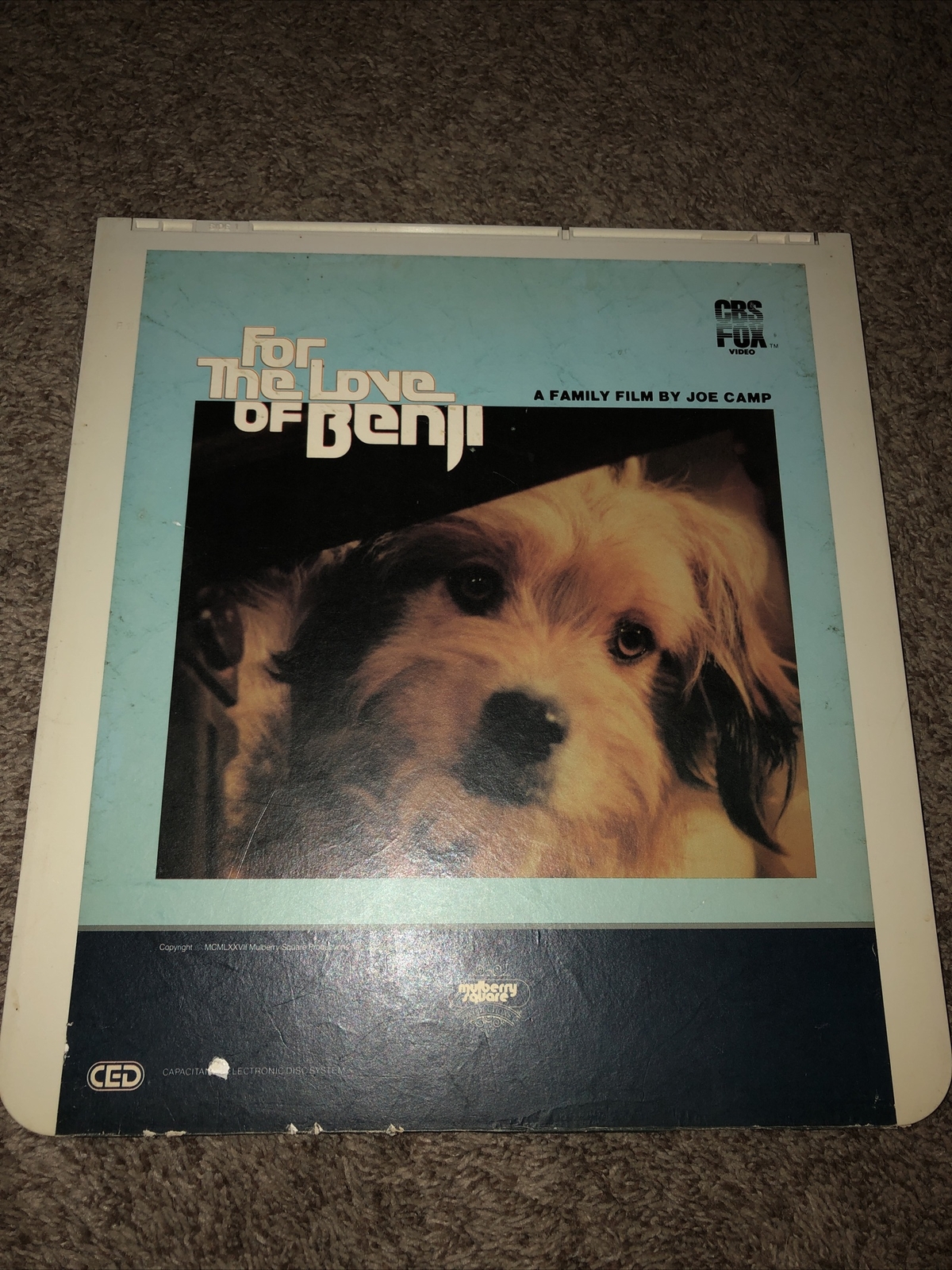 CED Videodisc for The Love of Benji Mulberry Square Productions Cbs/fox ...