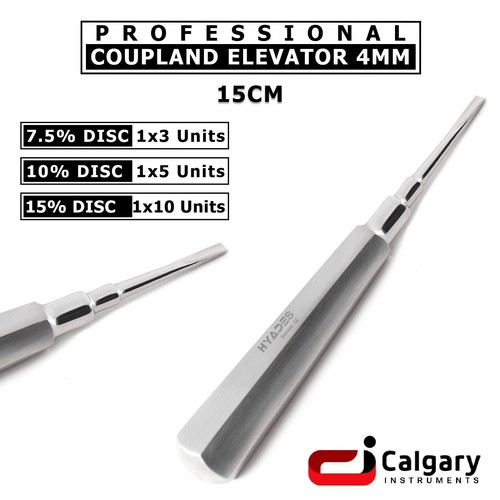 Dental Elevators Coupland Elevators 4mm Surgical Extracting Root ...