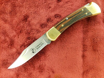 Buck USA 110 Collectors Edition 2015 Lockback Knife Wood Handle | eBay