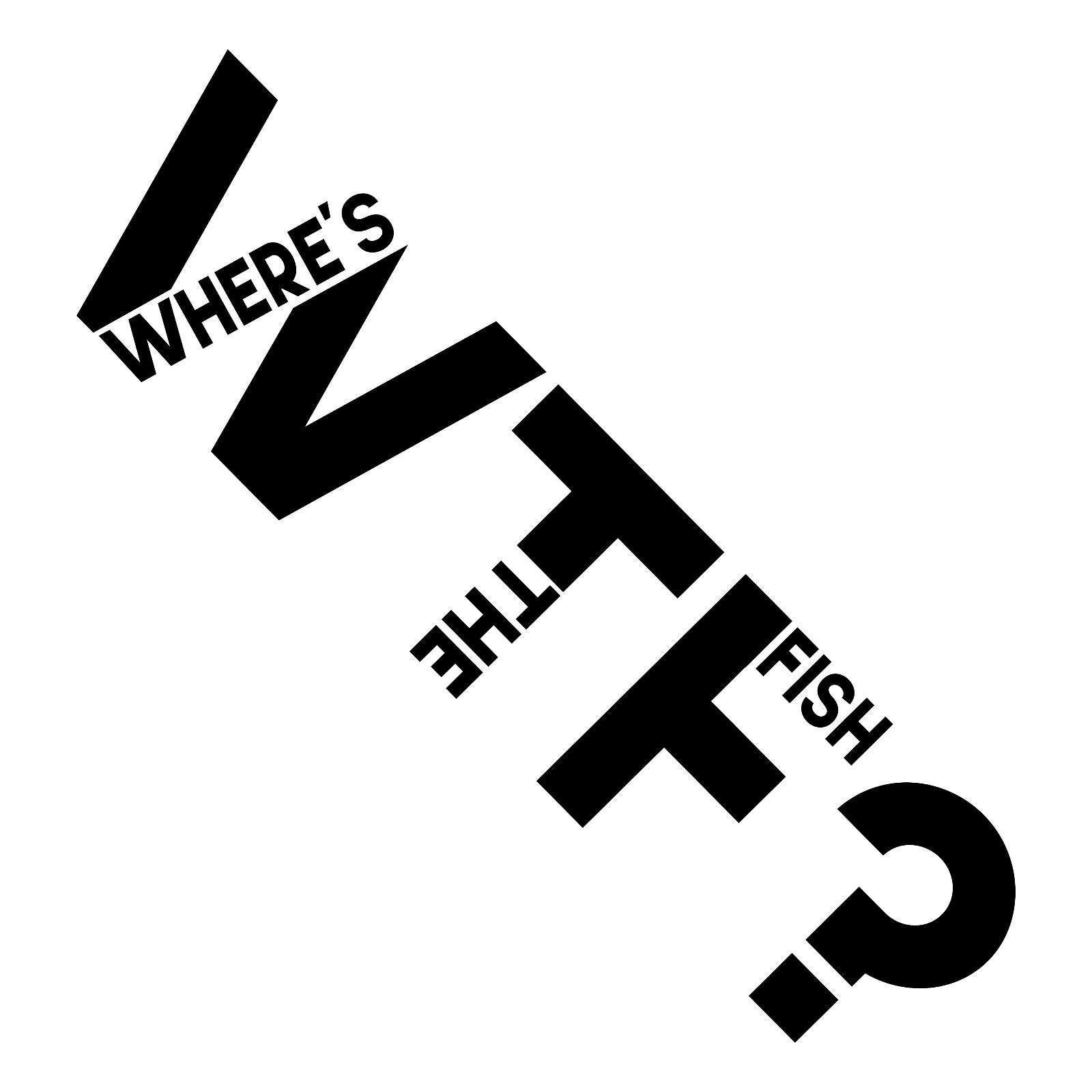 Where's The Fish WTF Decal Tumbler Car Truck Boat Laptop Sticker | eBay