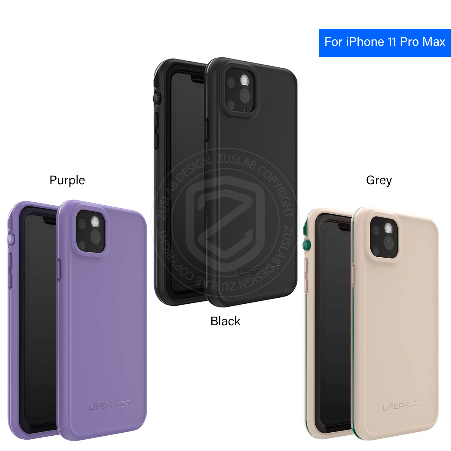 For Apple iPhone 11 Pro Max Case Lifeproof Fre Genuine Waterproof ...