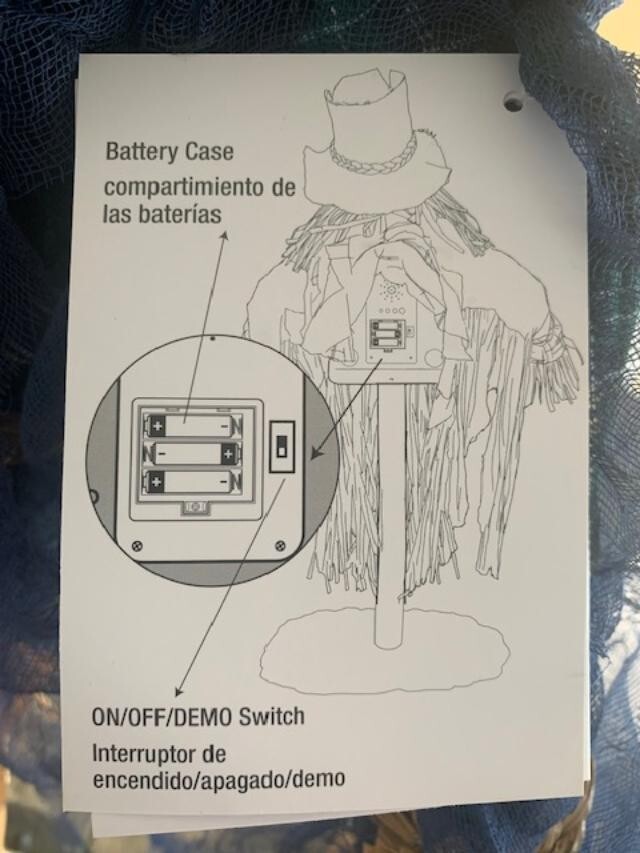 Home Depot Holiday Accents 3 ft Halloween Animated LED Scary Creepy ...