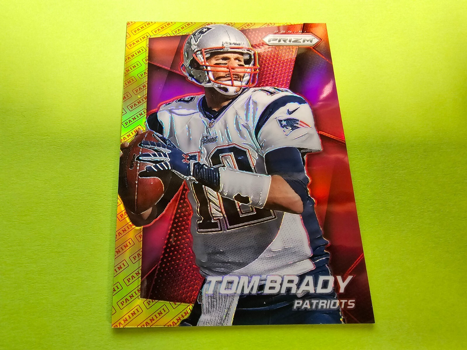 2014 Panini Prizm - Red & Gold Panini Logo Prizm - #36 - Tom Brady | eBay