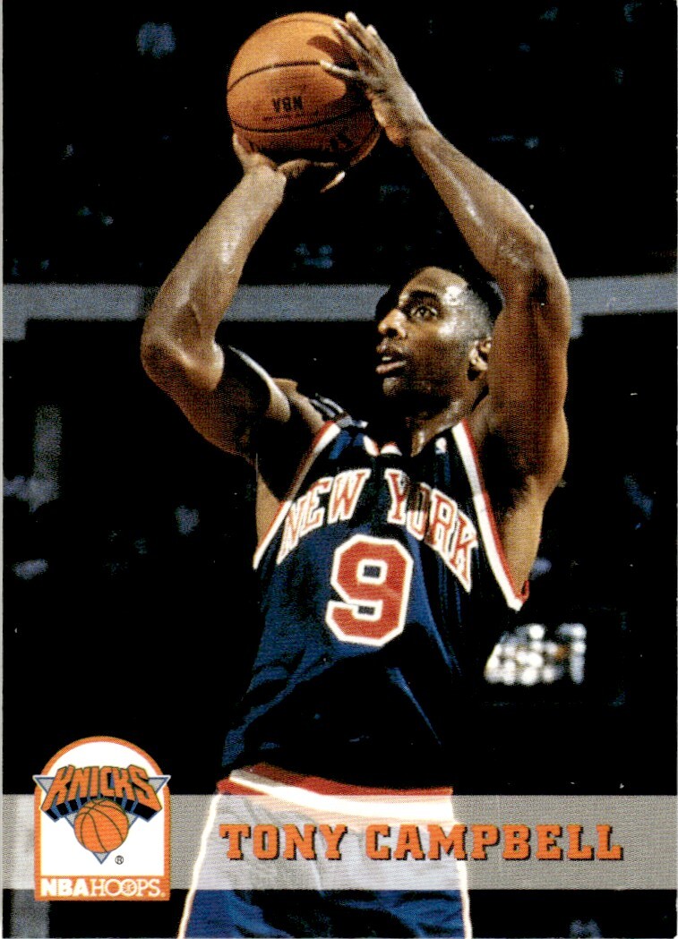 1993-94 NBA Hoops Basketball Card Tony Campbell New York Knicks #378 | eBay