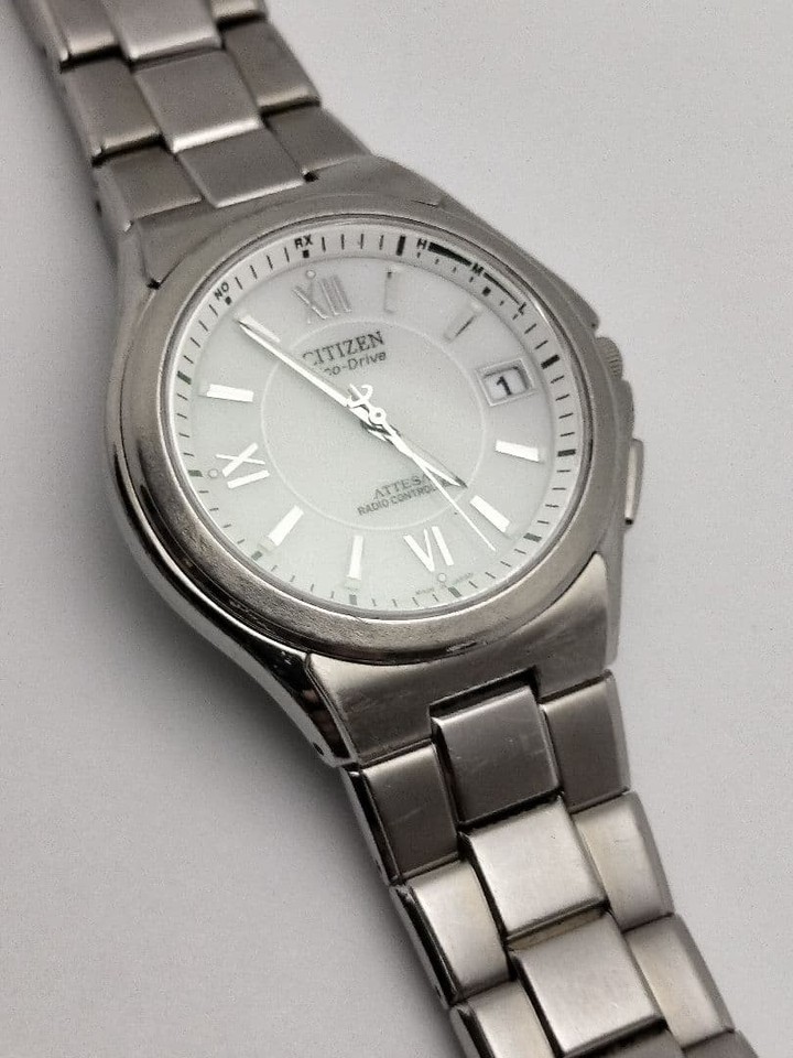 Citizen Atessa Titanium Solar Radio Watch - Eco-Drive Sapphire Glass ...