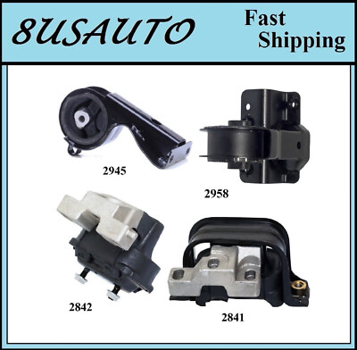 4PCS MOTOR & TRANS MOUNT FIT Dodge Stratus/ Chrysler Cirrus/ Plymouth ...
