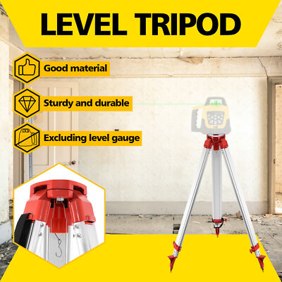 1.65m Survey Tripod + 5m Staff for Laser Level Surveying Construction ...