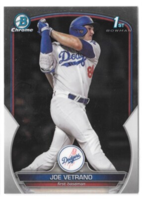 2023 Joe Vetrano Bowman Draft Chrome 1st Bowman Los Angeles Dodgers BDC ...