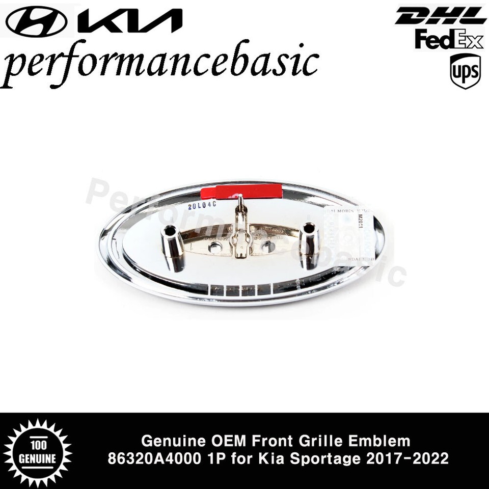 Genuine OEM Front Grille Emblem 86320A4000 1P for Kia Sportage 2017 ...