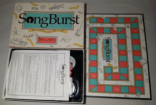 Song Burst Board Game 50's & 60's Edition 100% complete 1991 Hersch 912 ...