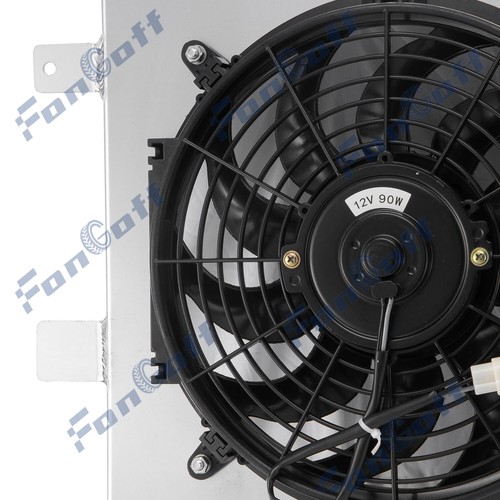 ALUMINUM SHROUD+2X12" ELECTRIC FAN Fits 99-12 CHEVY SILVERADO 1500 2500 ...