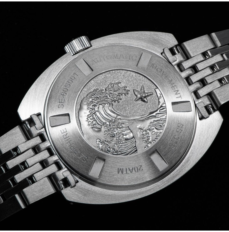 Seestern Sub 300 Automatico Acciaio Bianco Datario Diver Orologio Uomo ...