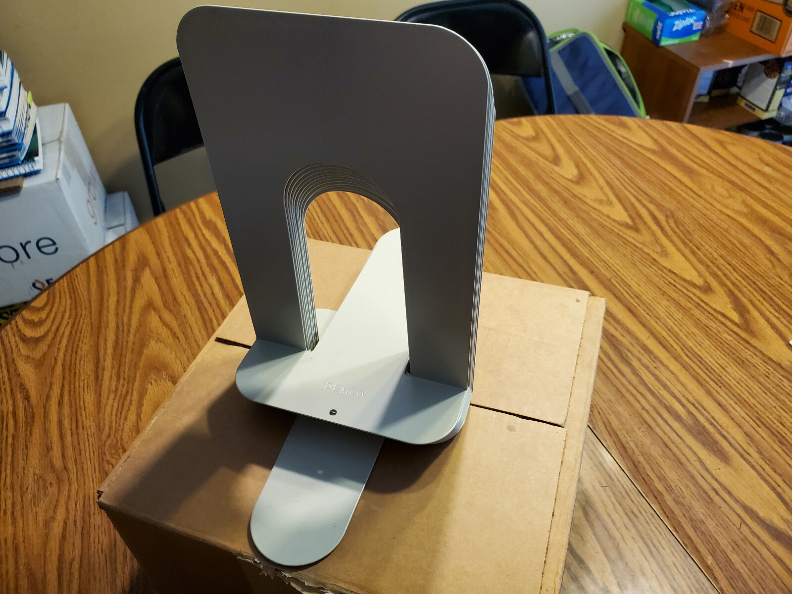 CASE of 24 Brand New DEMCO Steel Library Bookends ~ Oversize 9"H × 6"W ...