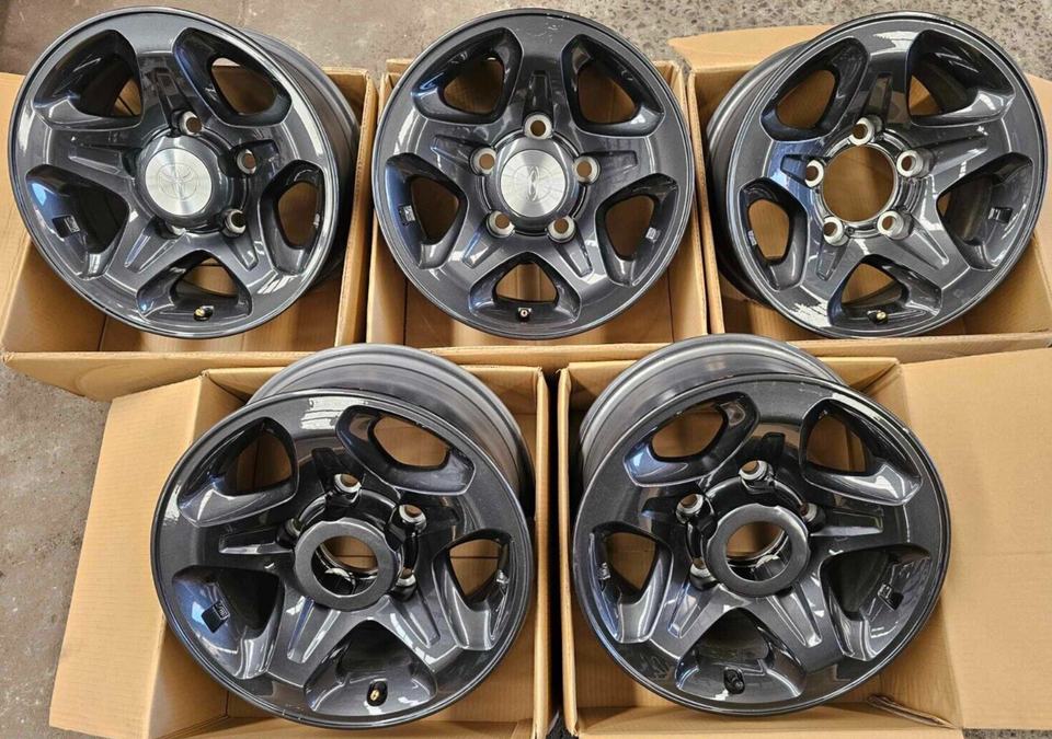 5x 16" Genuine 79 Series Landcruiser Wheels Suit 79 76 75 70- 16x7 5/ ...