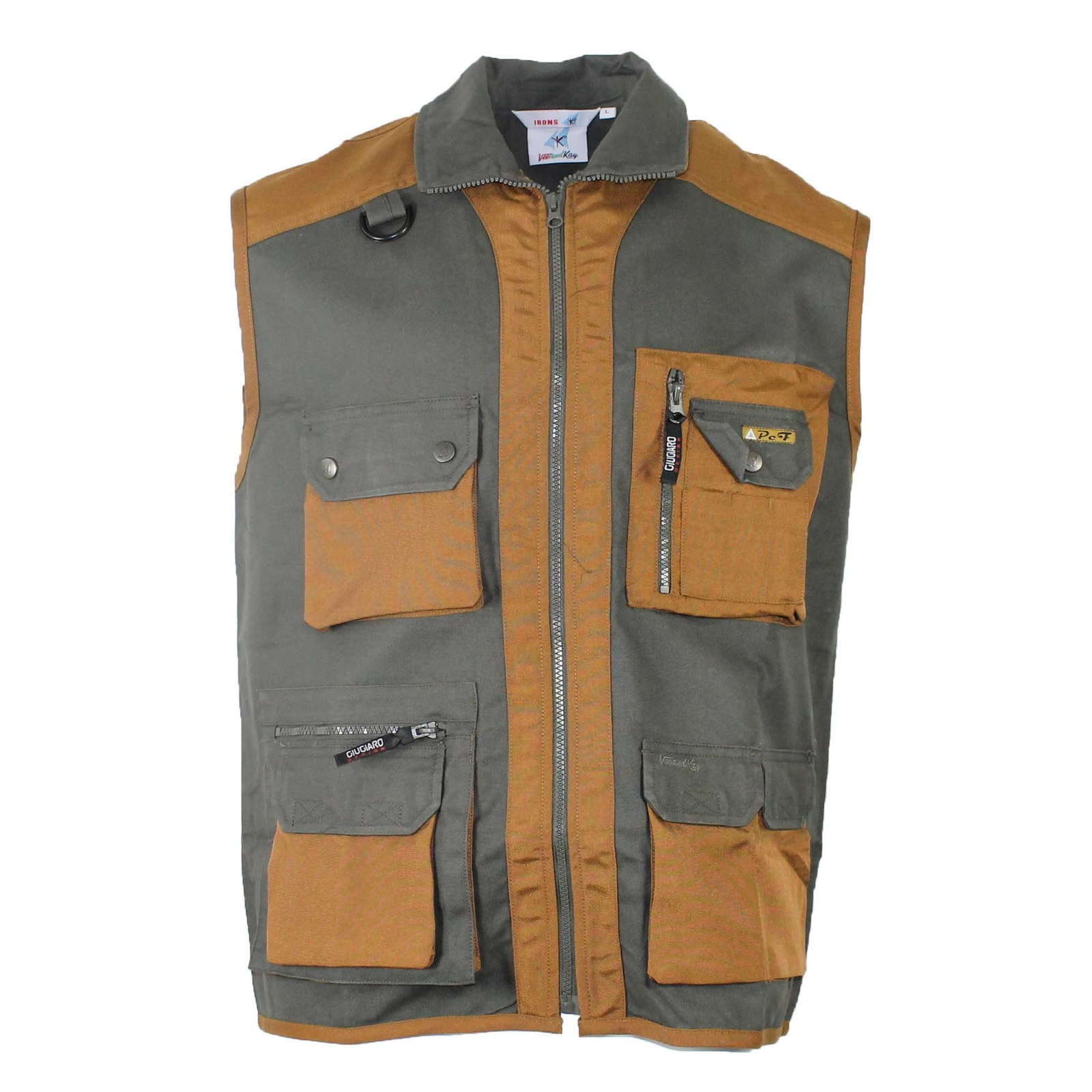 Vee and Kay Profi-Arbeitsweste Angelweste Weste Herrenweste in 3 Farben ...