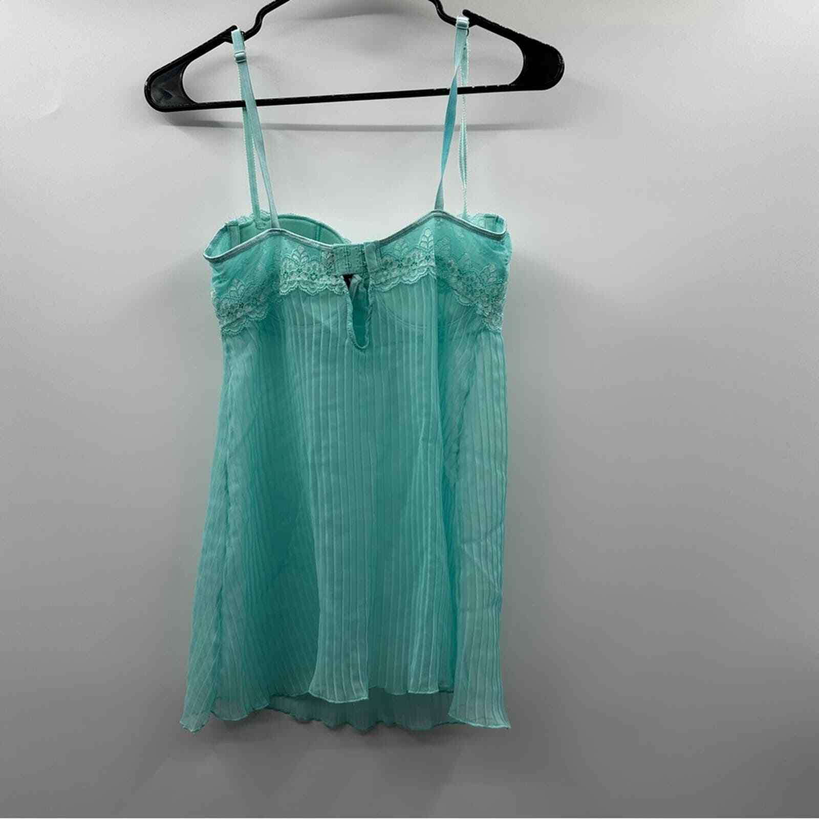 Victoria's Secret Light Blue Lace Slip Chemise Intima… - Gem