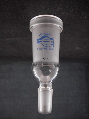 QUARK Glass Enlarging Connecting Adapter 24/40 Outer 14/20 Inner Joints ...